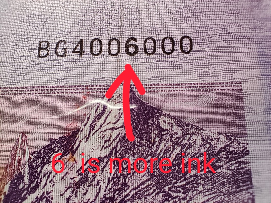 400 6000 Four Hundred and Six Thousand + 000 Leopard Number 12th Zeti Sign RM 100 Banknote Wang ...