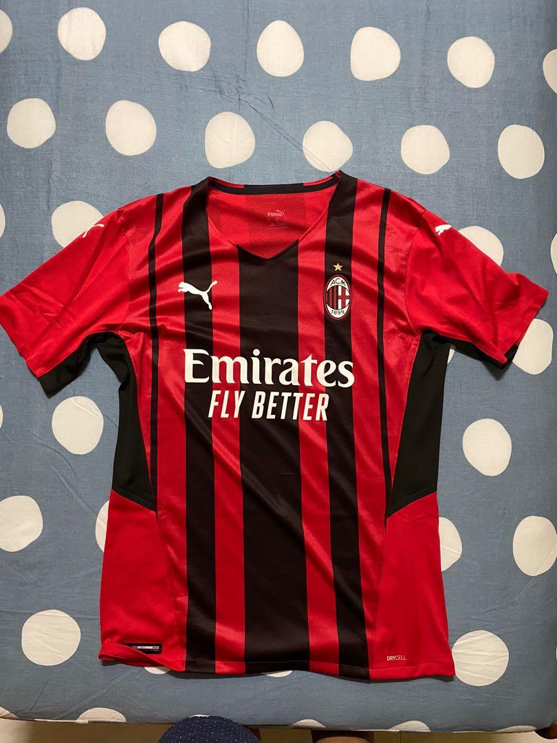 AC MILAN PUMA Authentic Home Jersey 2021/22, Men's Fashion, Activewear ...
