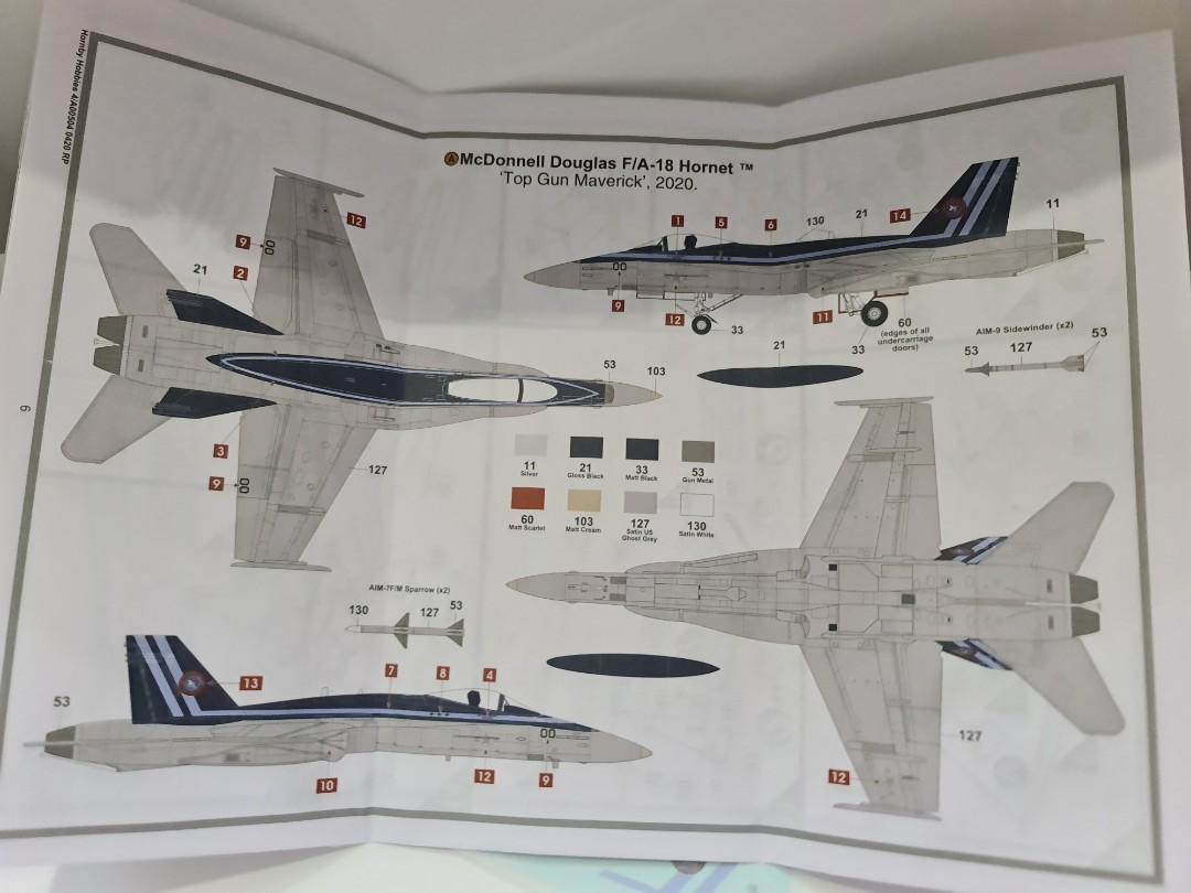 Airfix 1/72 F/A-18 Top Gun Maverick, Hobbies & Toys, Toys & Games on ...