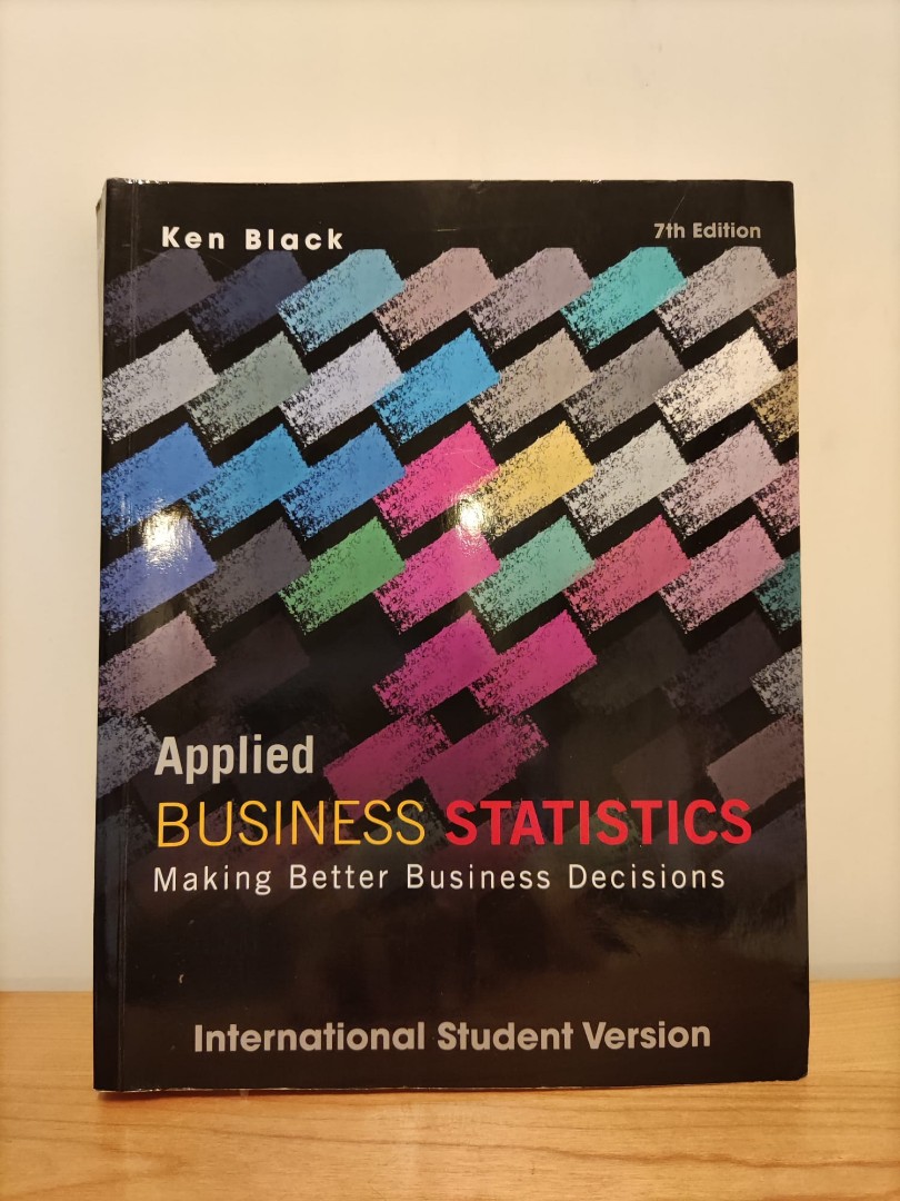 Applied Business Statistics, 興趣及遊戲, 書本 & 文具, 教科書 on Carousell