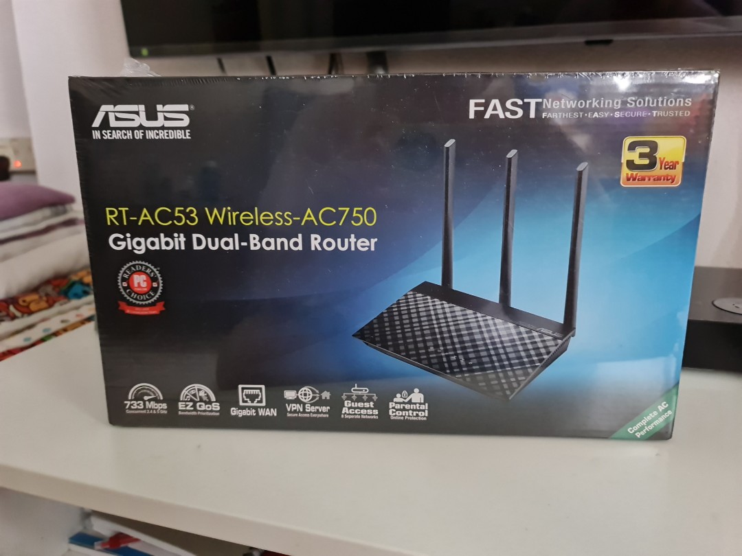 ASUS RT-AC53 Router | Gigabit Dual-Band Router, Computers & Tech, Parts ...