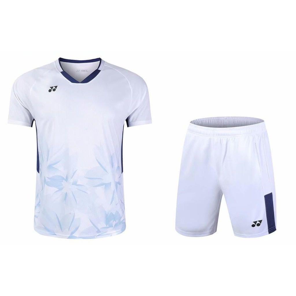 Badminton Jersey Yonex Uniform Sports Suit Sportswear Team White, Men's ...