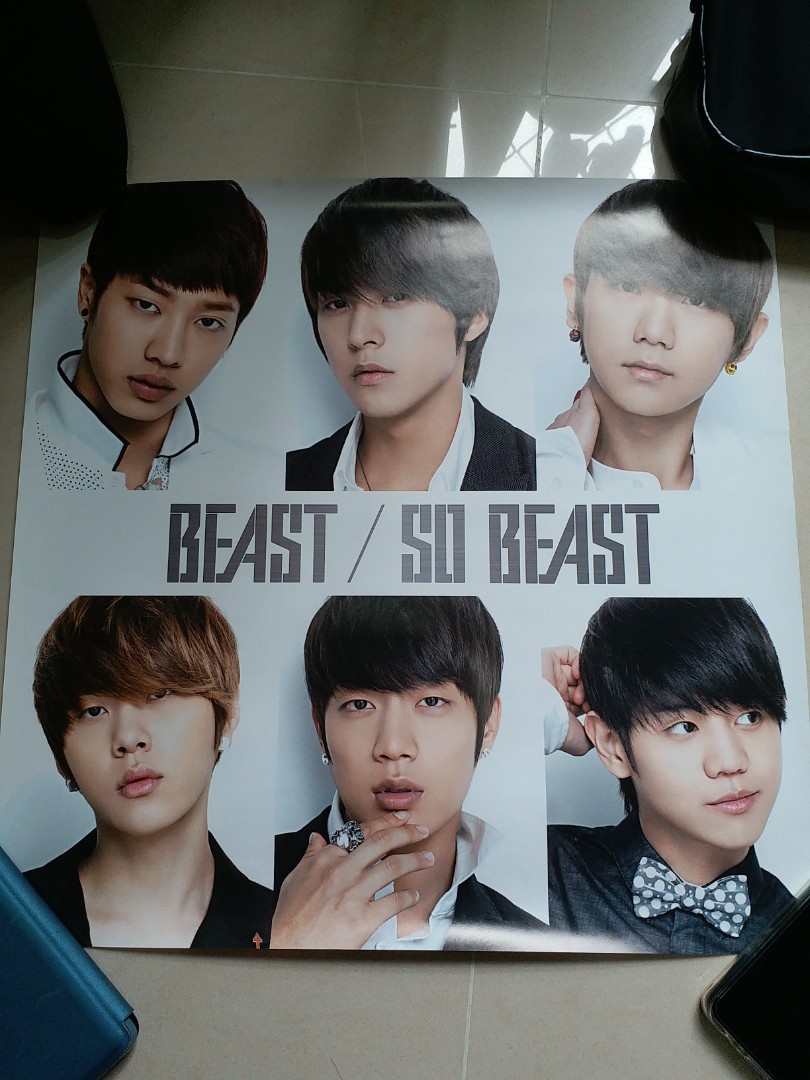 beast so beast album poster square, 興趣及遊戲, 收藏品及紀念品, 韓流 - Carousell