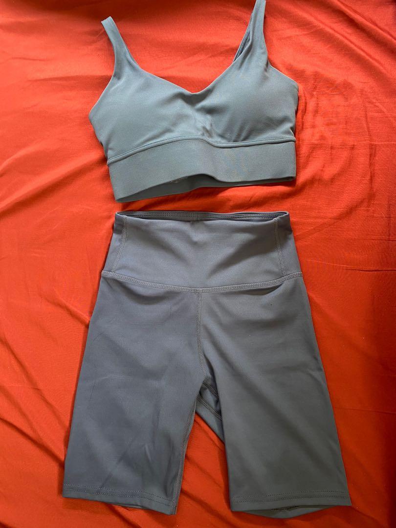 Blue Workout Set, Women's Fashion, Activewear on Carousell