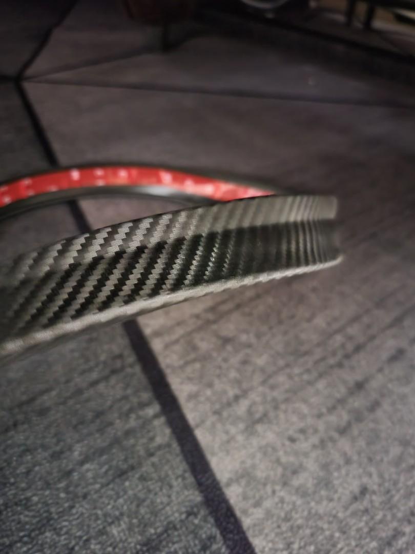 Boot lip carbon fiber design 1.28m with 3M tape, Car Accessories ...