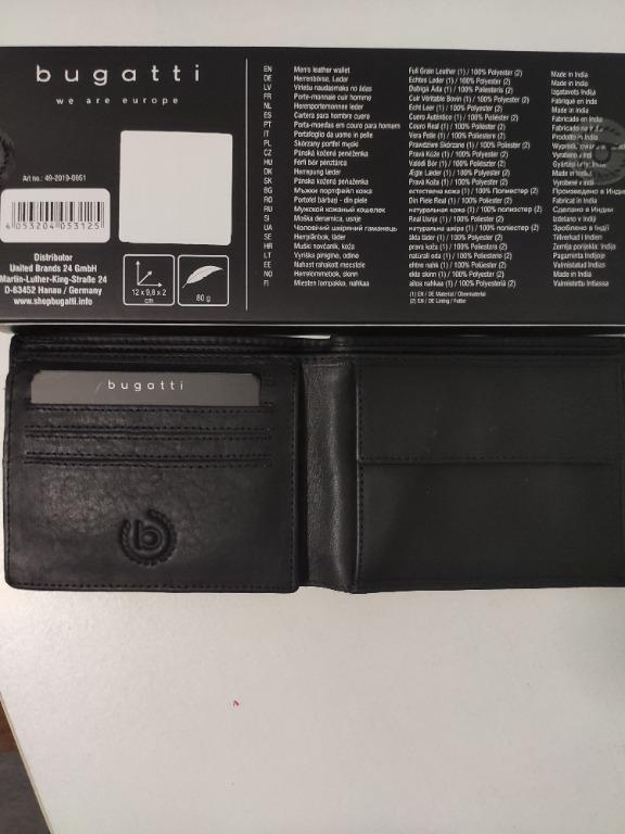 Bugatti full grain leather Men's wallet, Men's Fashion, Watches ...