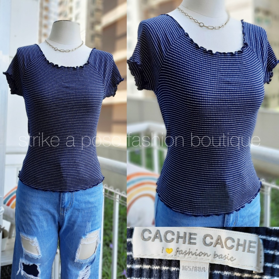Cache Cache Top, Women's Fashion, Tops, Blouses on Carousell