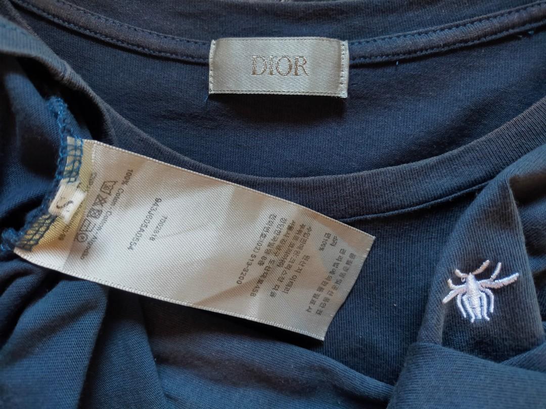 Christian Dior beetle logo shirt blue, Men's Fashion, Tops & Sets ...