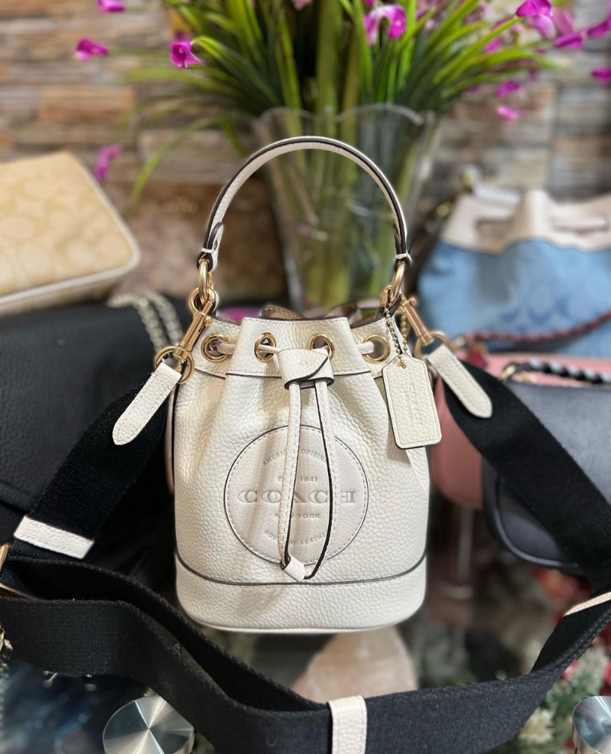 Coach Dempsey Small Bucket, Luxury, Bags & Wallets on Carousell