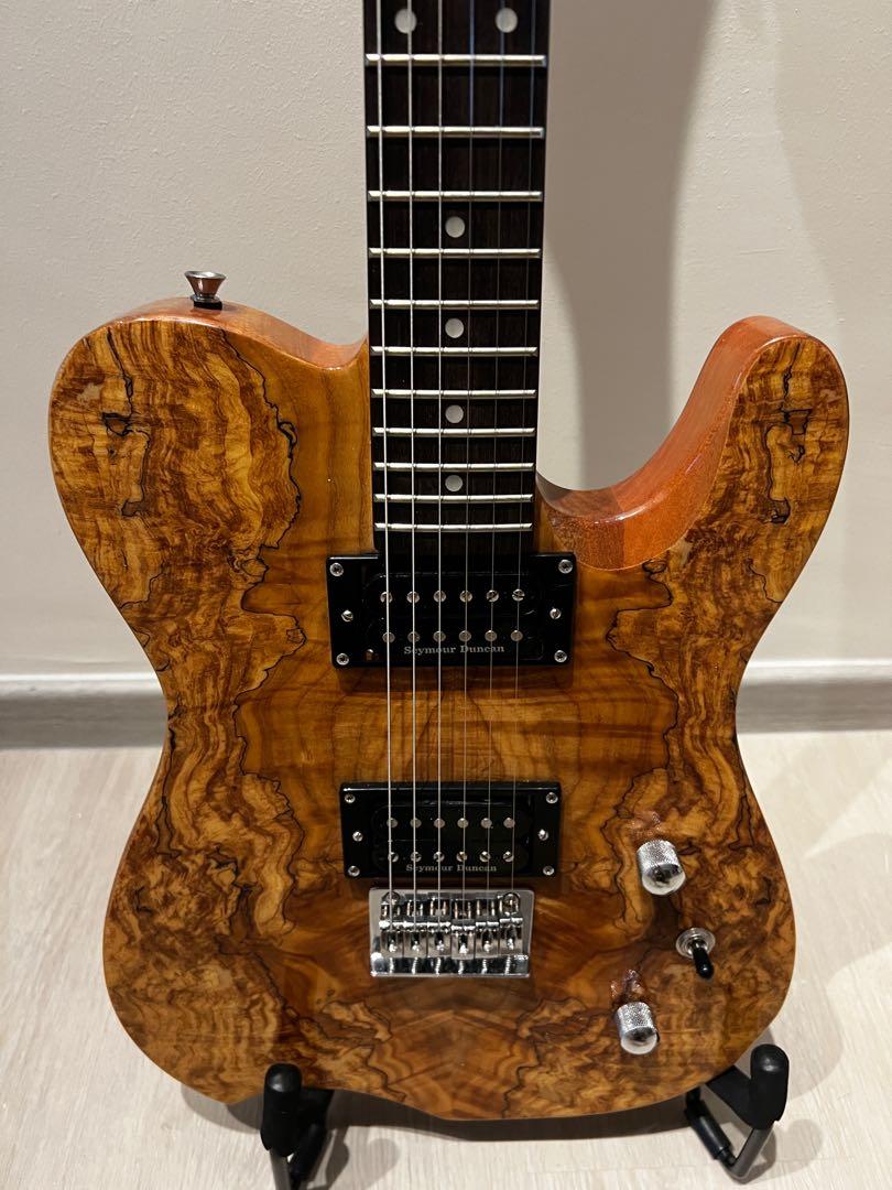 Custom Telecaster w curly wood grain, Hobbies & Toys, Music & Media ...