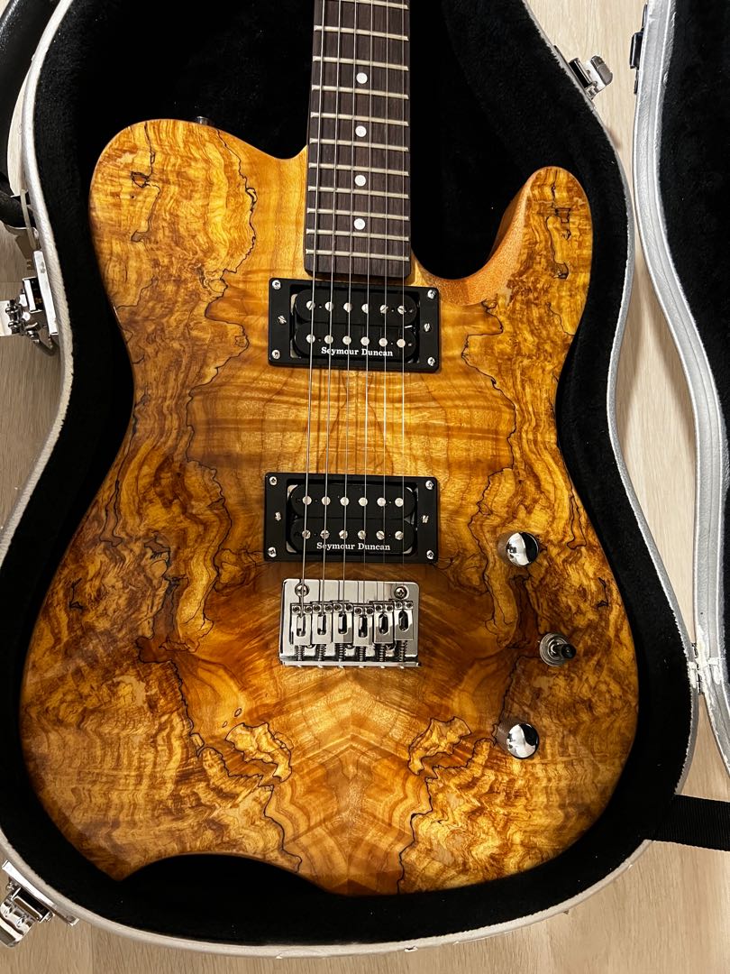 Custom Telecaster w curly wood grain, Hobbies & Toys, Music & Media ...
