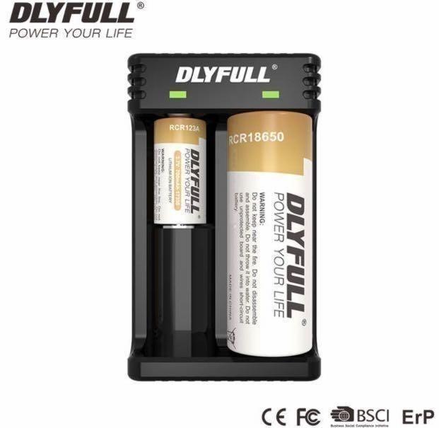 Dlyfull U3 Smart Battery Charger Fast Charger for Li-ion Battery with ...