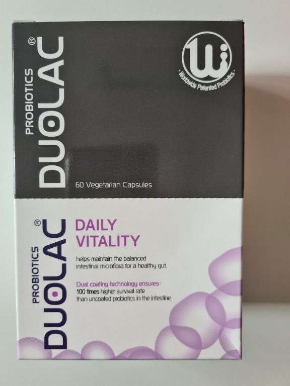 DUOLAC Daily Vitality 60 Veg Capsules, Health & Nutrition, Health ...