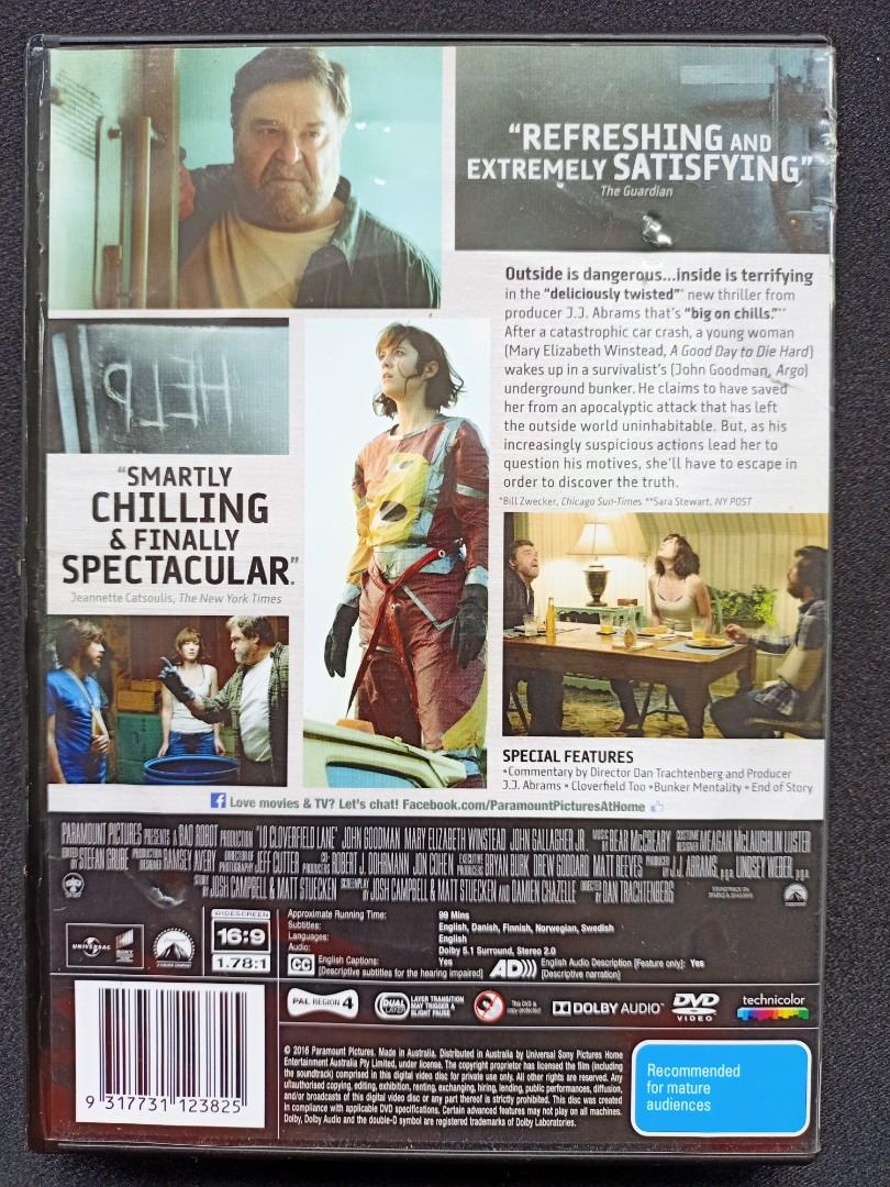 DVD 10 Cloverfield Lane, Hobbies & Toys, Music & Media, CDs & DVDs on ...