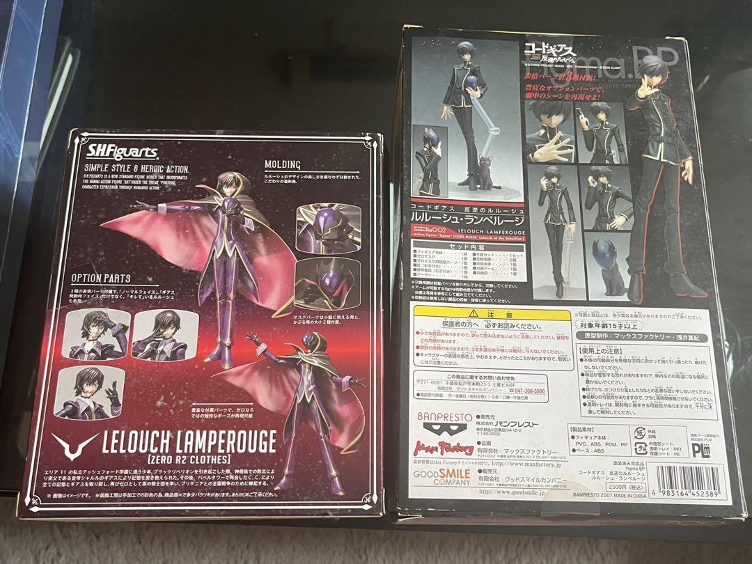 Figma SP & SHF Lelouch Code Geass, Hobbies & Toys, Toys & Games on ...