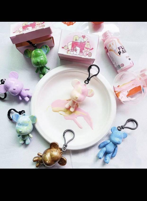 Paint Bear (DIY Fluid Paint Bear), Hobbies & Toys, Stationery & Craft ...