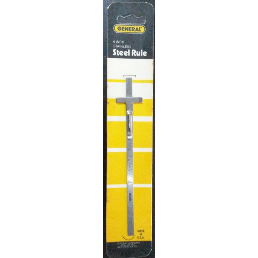 GENERAL 6 inch stainless steel Ruler, Commercial & Industrial ...