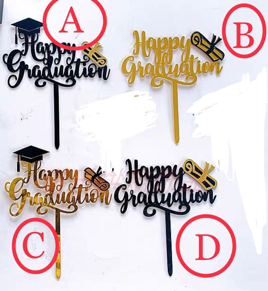 Happy Graduation /Celebrate cake topper, Hobbies & Toys, Stationery ...