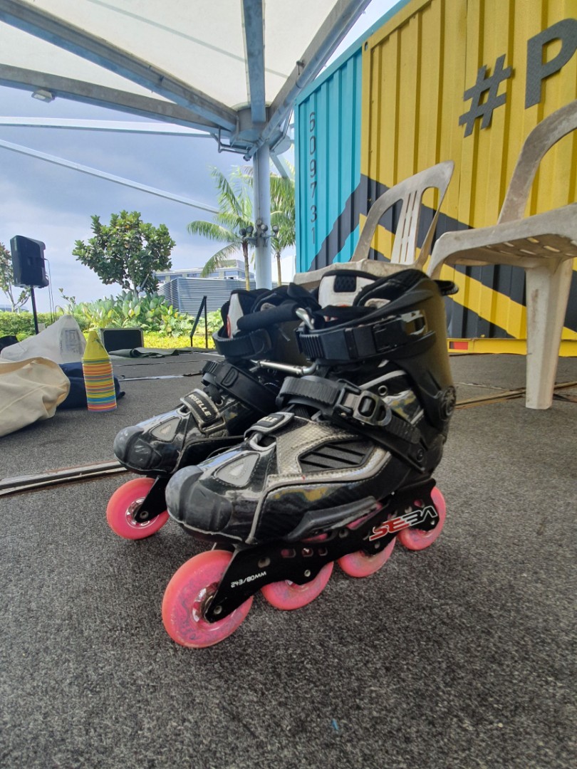 Hard boot (integrated liner) inline skates SIZE EU40, Sports Equipment ...