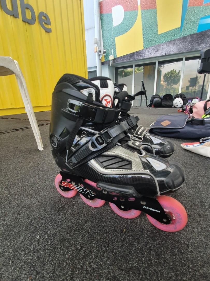 Hard boot (integrated liner) inline skates SIZE EU40, Sports Equipment ...