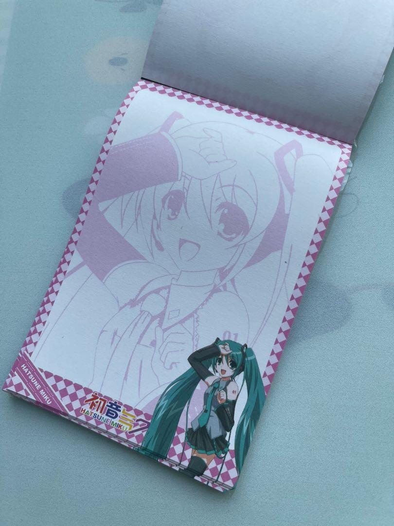 Hatsune Miku Vocaloid Anime Notepad, Hobbies & Toys, Memorabilia ...
