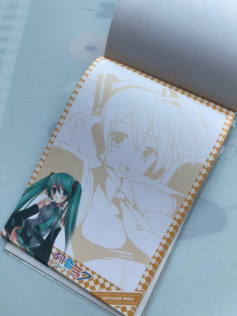 Hatsune Miku Vocaloid Anime Notepad, Hobbies & Toys, Memorabilia ...