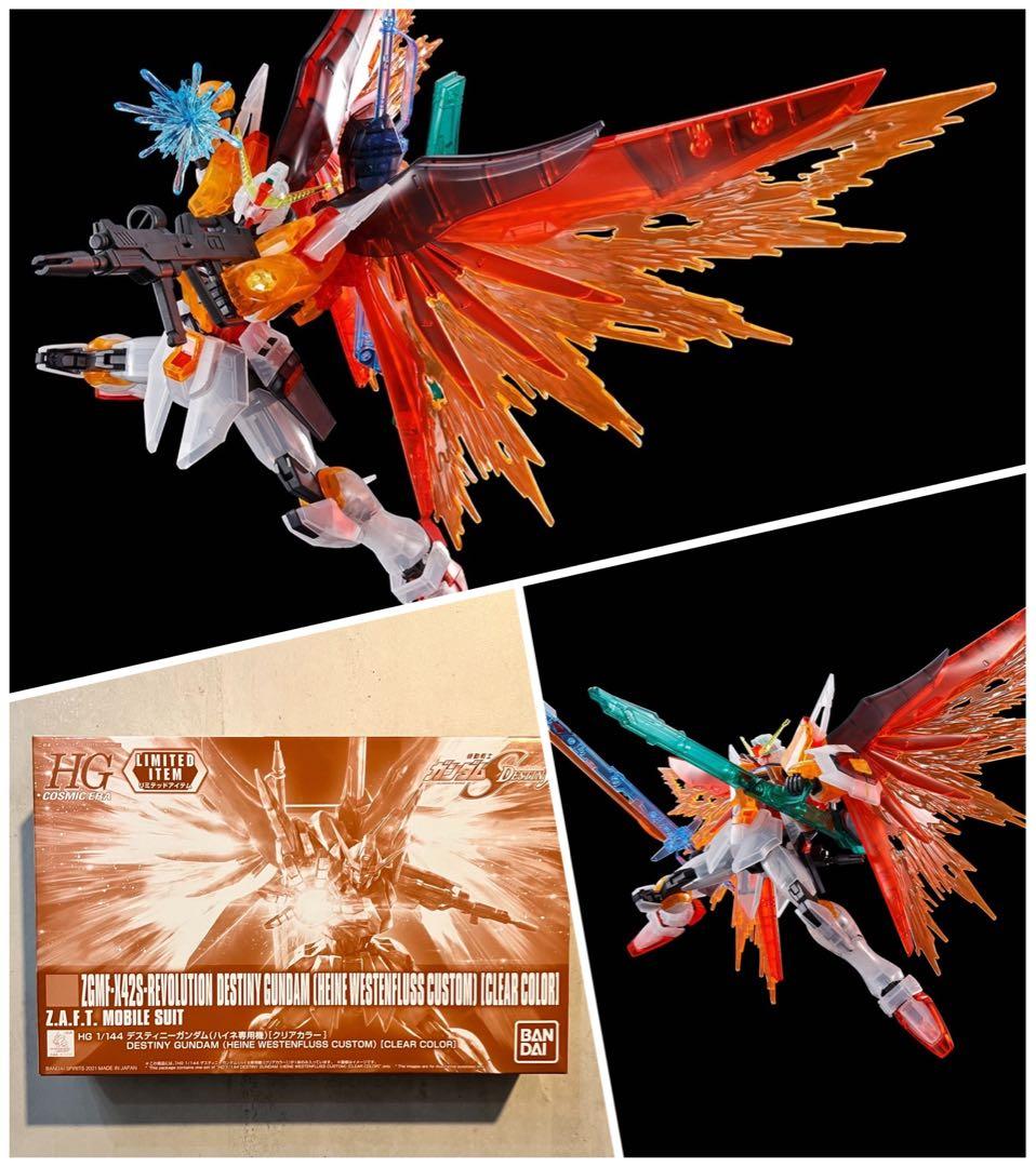 HGCE 1/144 DESTINY GUNDAM [HEINE WESTENFLUSS] CLEAR COLOR VER, Hobbies ...