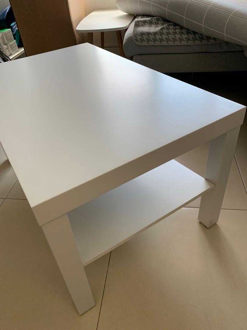 IKEA white LACK coffee table, Furniture & Home Living, Furniture ...