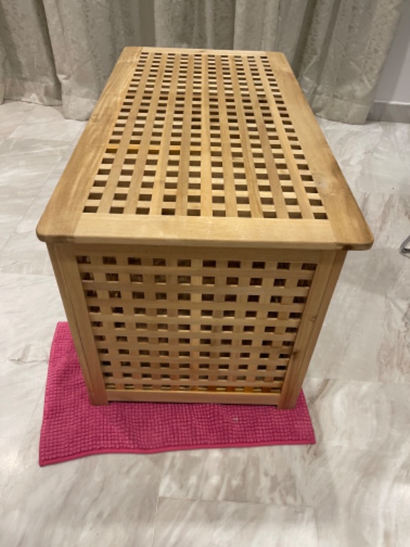 IKEA wood storage box, Furniture & Home Living, Home Improvement ...