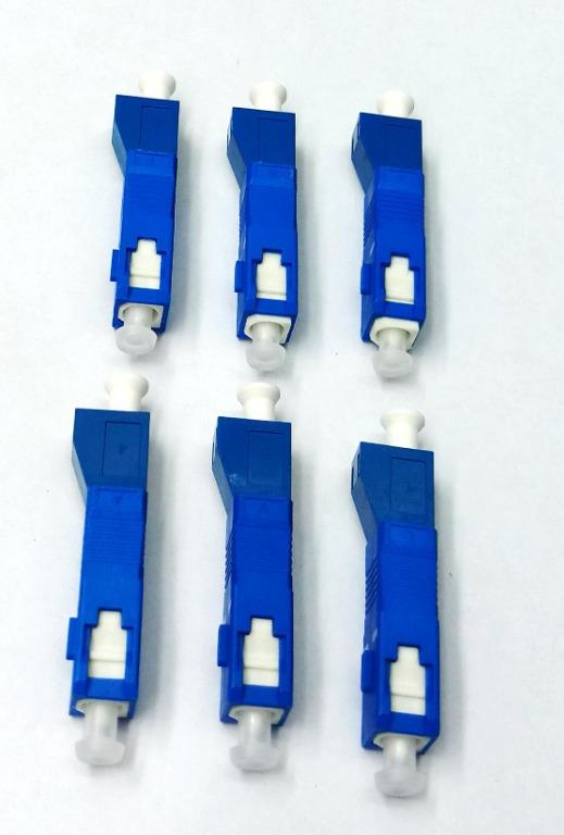 LC/UPC Female to SC/UPC Male Simplex Single Mode Fiber Optic Adapter/Coupler without Flange ...