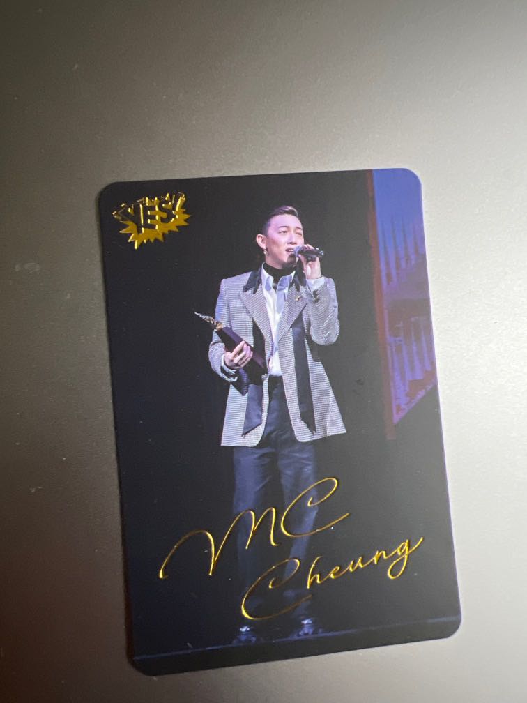 MC Cheung張天賦Yes卡 簽名燙金卡, 興趣及遊戲, 收藏品及紀念品, 韓流 - Carousell