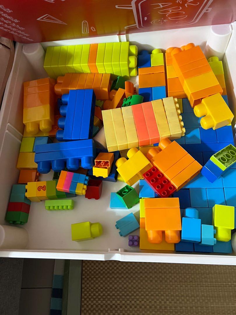 Mega Bloks and toy table container, Babies & Kids, Infant Playtime on ...