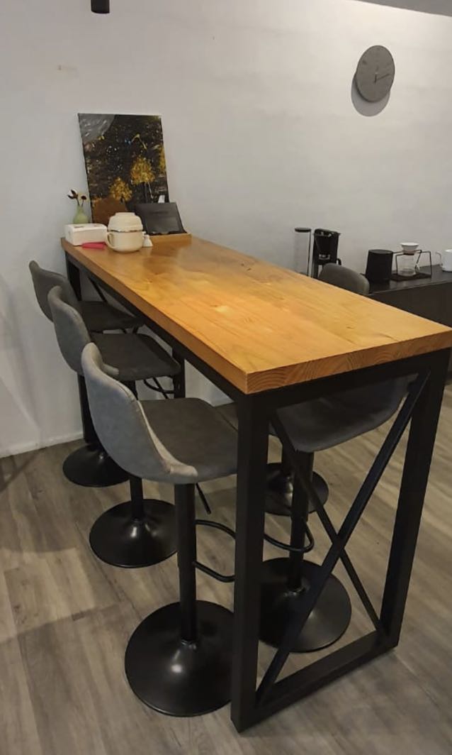 Move out sale - Bar table, solid wood, Furniture & Home Living ...