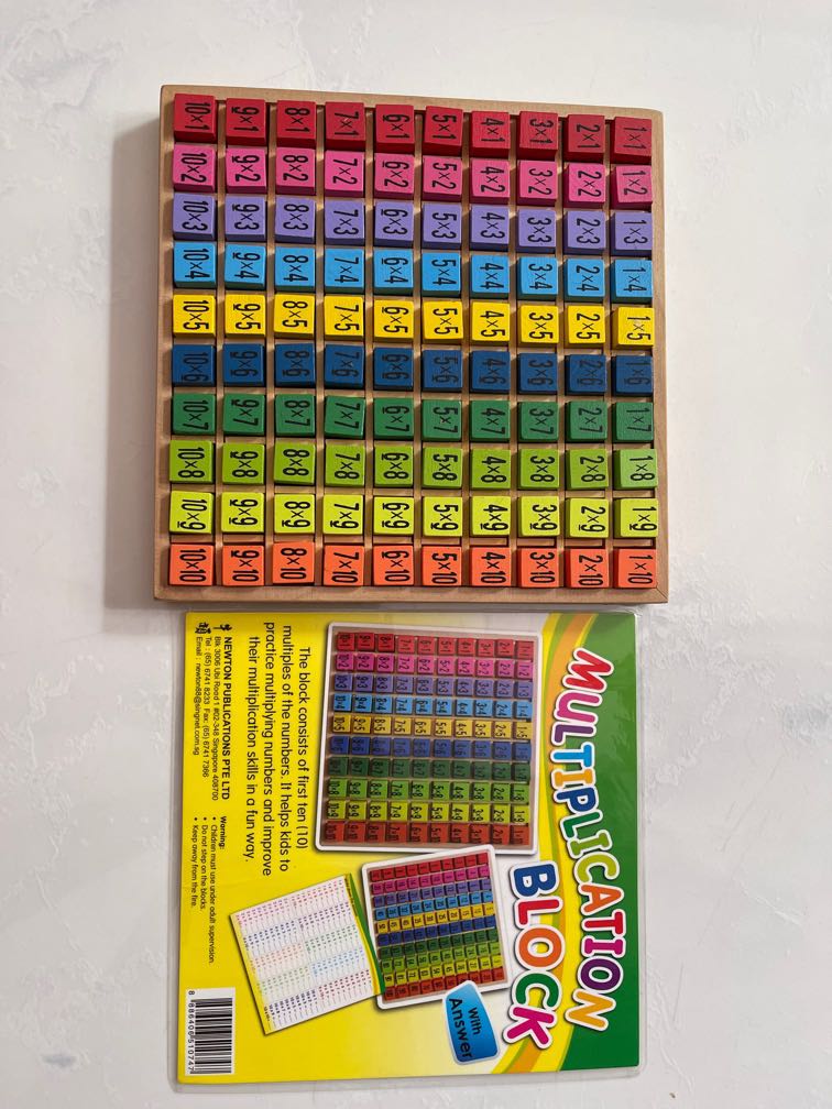 Multiplication Block, Hobbies & Toys, Stationery & Craft, Other ...