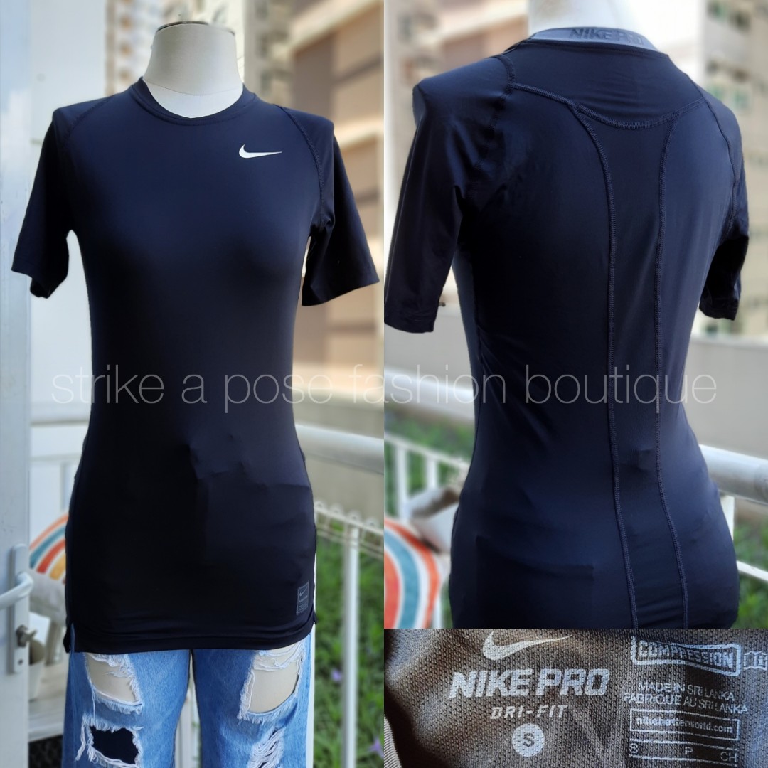 Nike Pro Dri Fit Compression Shirt, Women's Fashion, Activewear on ...
