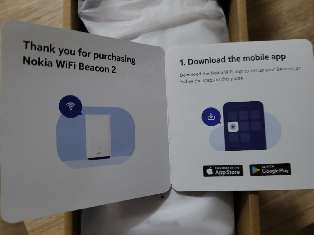 Nokia WiFi Beacon 2 (WiFi 6) Router Mesh, Computers & Tech, Parts ...