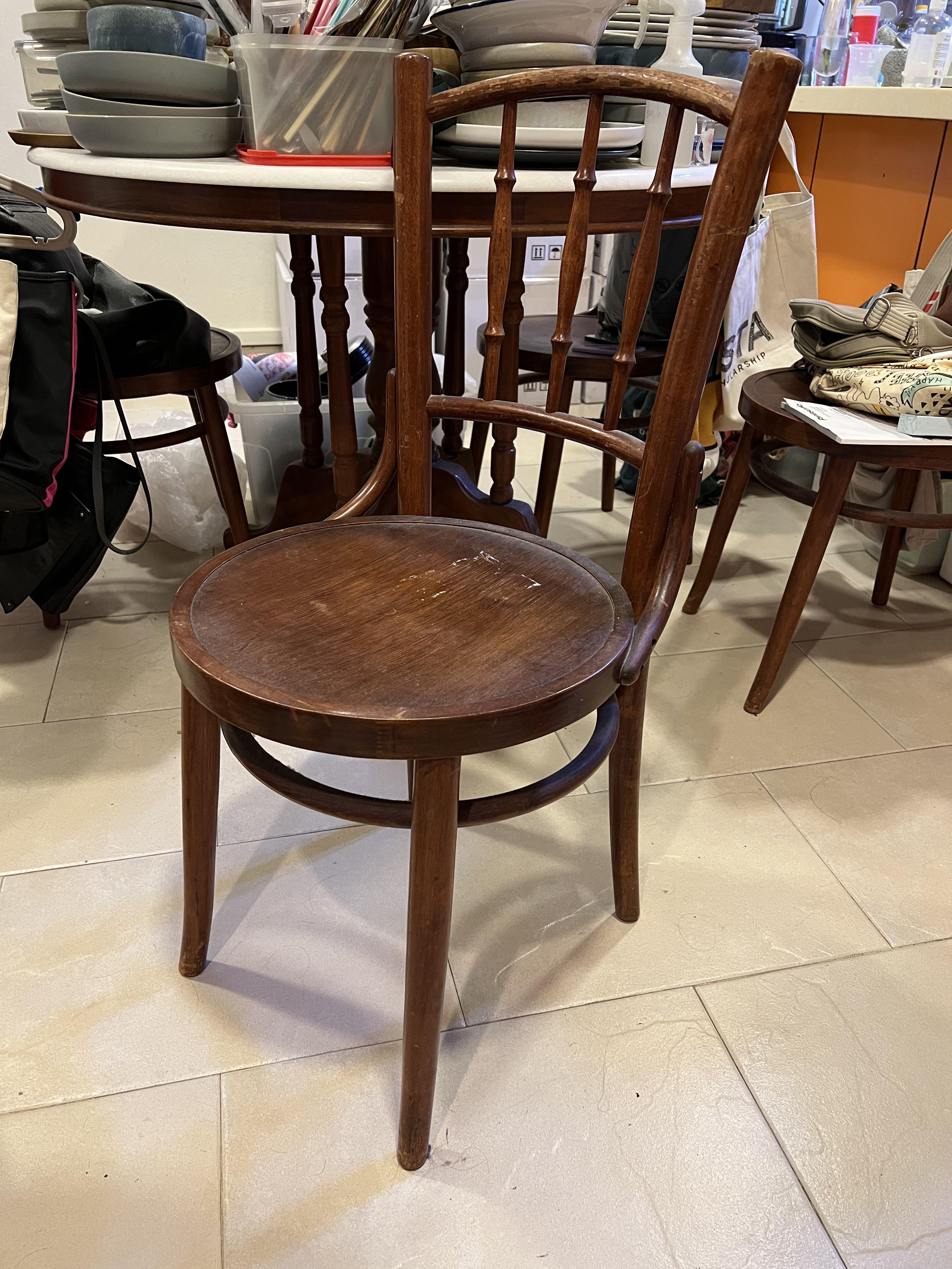Nostalgic Old Coffee shop Kopitiam Round Marble Table, Furniture & Home ...