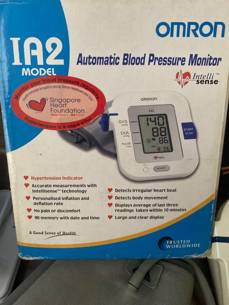 Omron IA2 Model Automatic Blood Pressure Monitor, Health & Nutrition ...