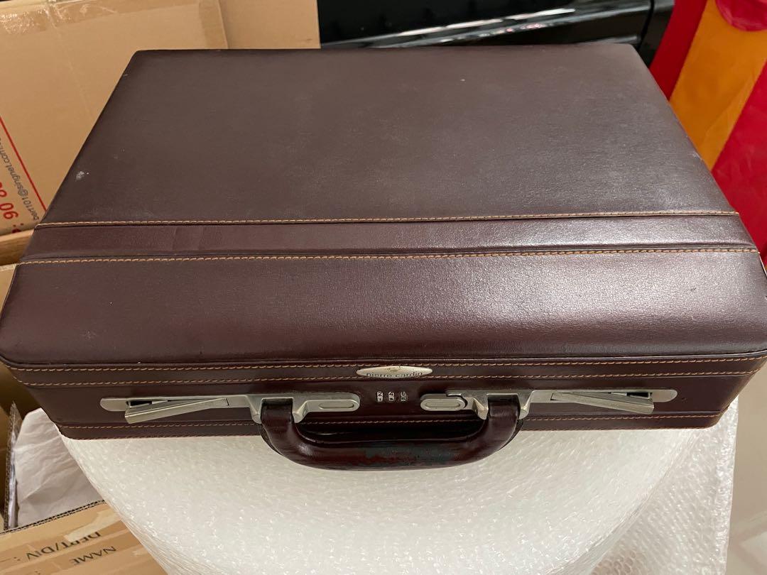Pierre Cardin vintage leather briefcase, Men's Fashion, Bags ...