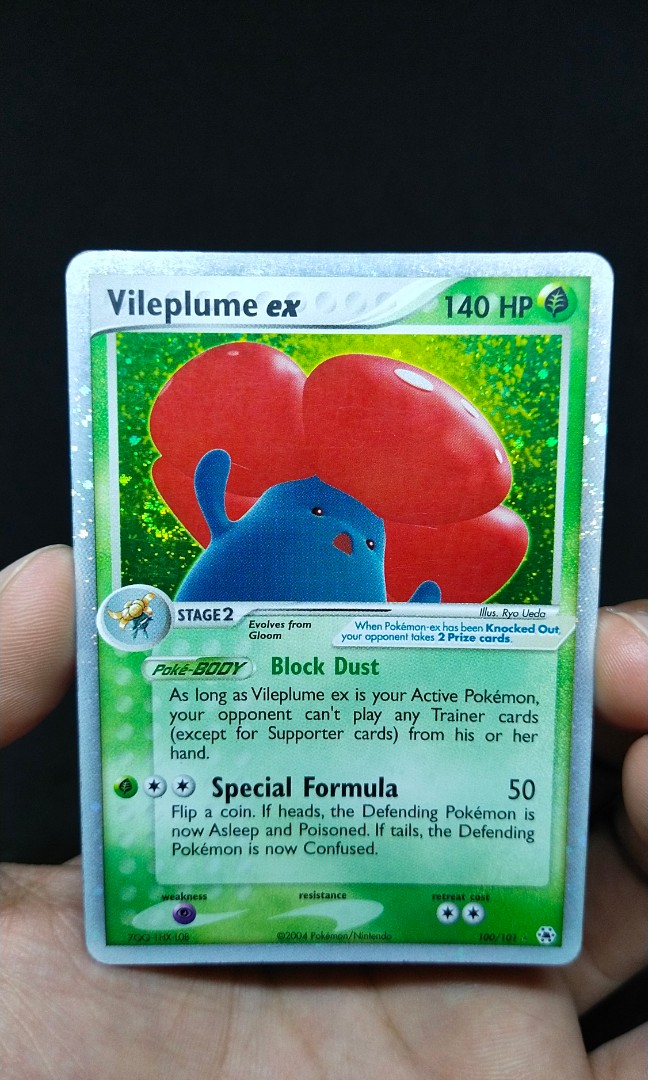 Pokemon Card - VILEPLUME EX #100 - HOLO (EX HIDDEN LEGENDS) YEAR 2004 ...