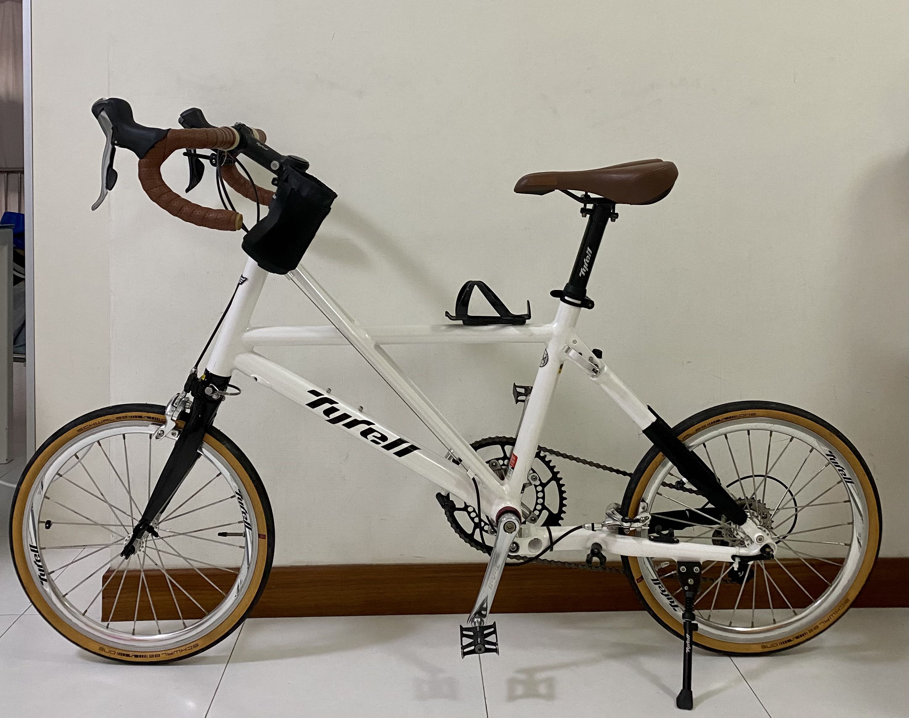 Price Lowered Tyrell FX White Foldie Foldable Velo Dropbar Bike Bicycle ...
