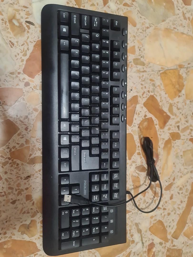 Prolink USB Keyboard, Computers & Tech, Parts & Accessories, Computer ...