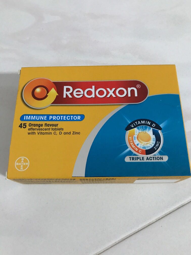 Redoxon triple action (orange flavor), Health & Nutrition, Health ...