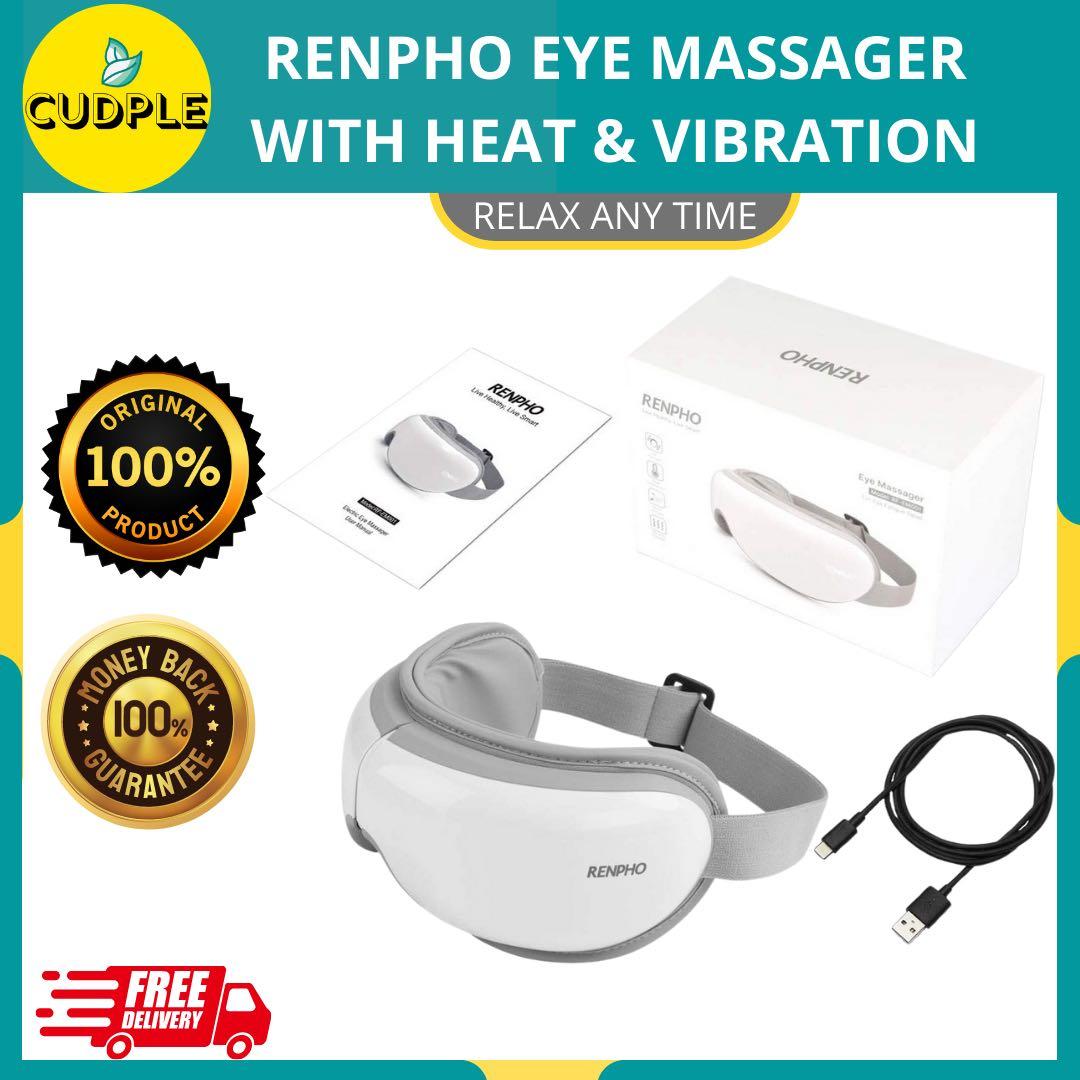 RENPHO Eye Massager with Heat and Vibration, Remote Control ...