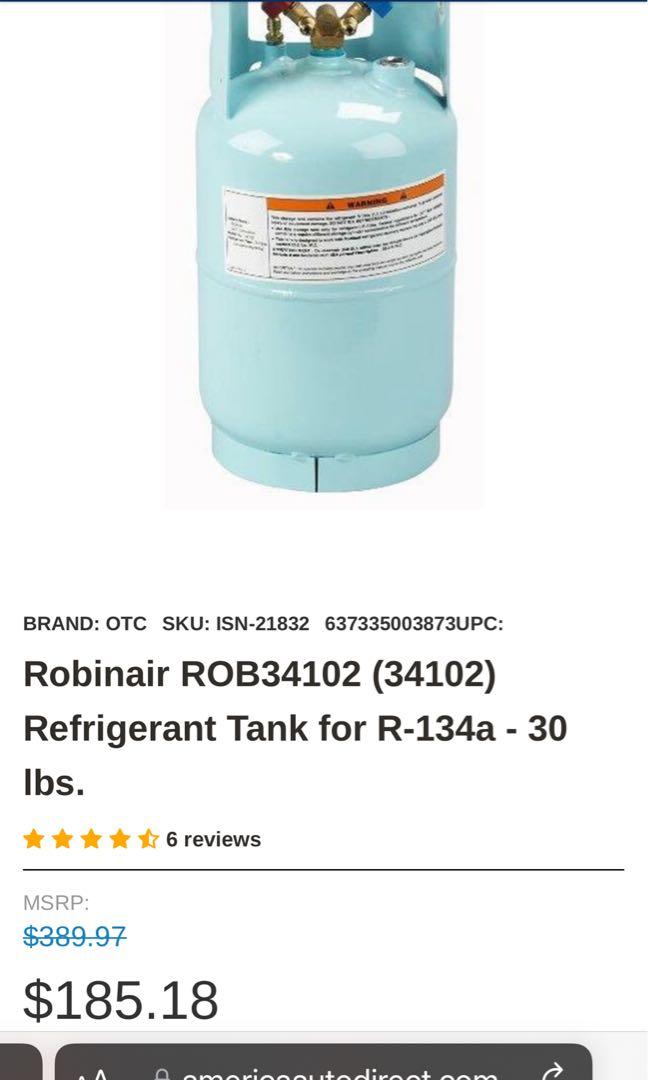 ROBINAIR 34102 Refrigerant Type : R-134a, TV & Home Appliances, Kitchen Appliances ...