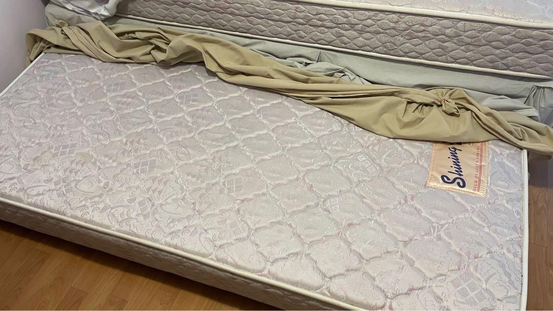 Singer bed, Furniture & Home Living, Furniture, Bed Frames & Mattresses ...