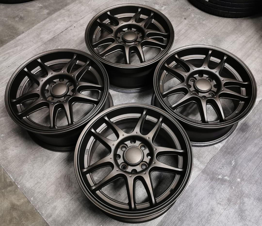 Sport Rim 15 inch 4x100 4x114 6.5jj ‼️HARGA TRADE IN TOPUP RM450‼️ ...