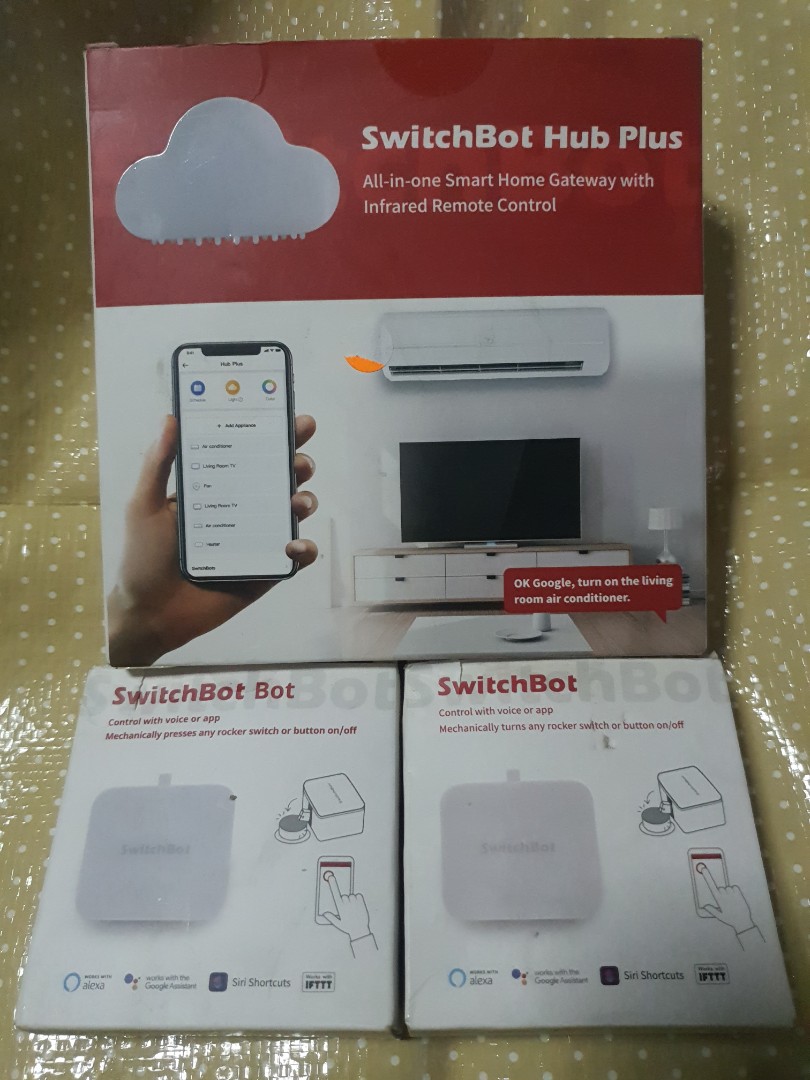 SwitchBot Hub Plus Bundle x 2 SwitchBot, Furniture & Home Living, Home Improvement ...
