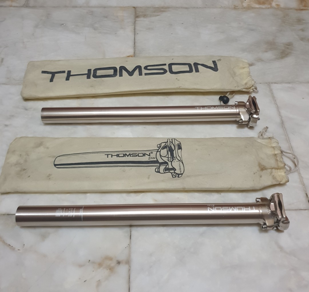 Thomson Elite silver seatpost 31.6, Sports Equipment, Bicycles & Parts ...