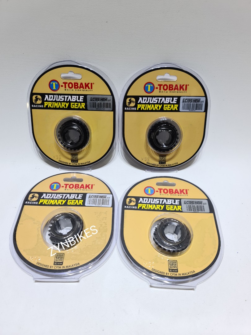 TOBAKI RACING ADJUSTABLE PRIMARY GEAR 22T 23T 24T 25T YAMAHA SNIPER 150 Y15ZR MXKING LC5S Y16 ...